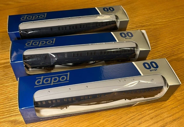 SUPER RARE - 3x Dapol S&DJR Coaches Footplate Trains Special Edition ...