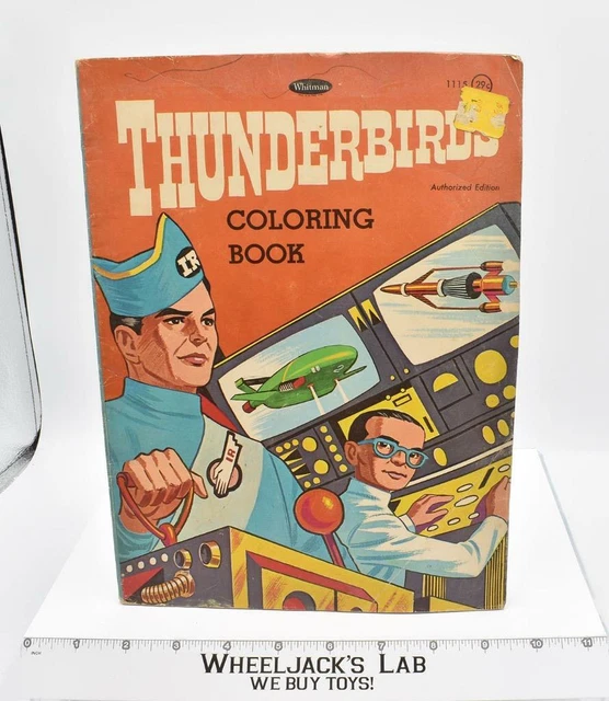 THUNDERBIRD COLORING BOOK 1968 Western Publishing Vintage Cartoon EUR ...