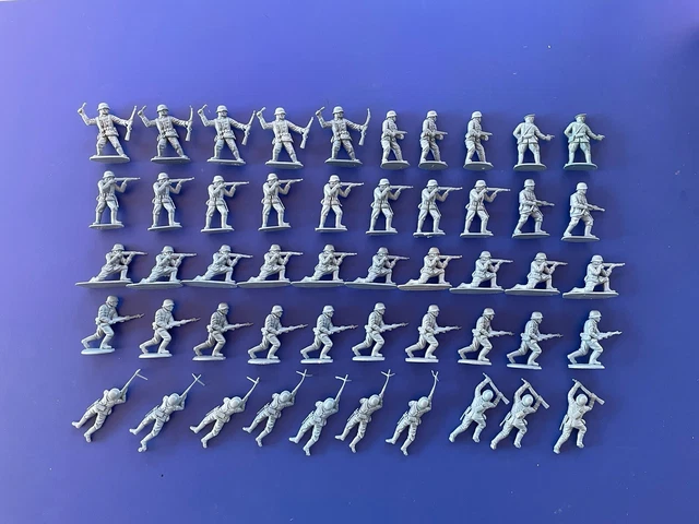 MATCHBOX TOY SOLDIERS German Infantry 1/32 Scale WW2 x50 £37.99 ...