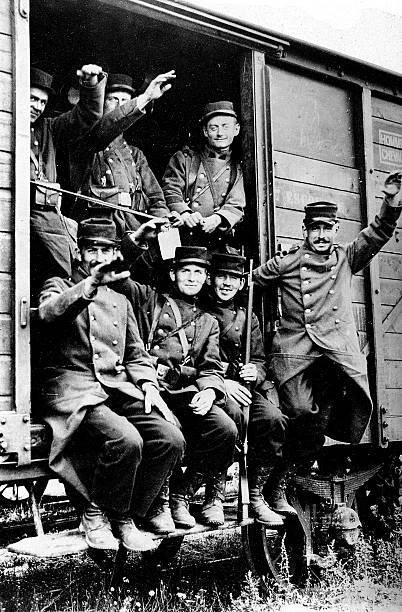 WORLD WAR I Mobilization French Soldiers 1914 France Old Photo $9.00 ...