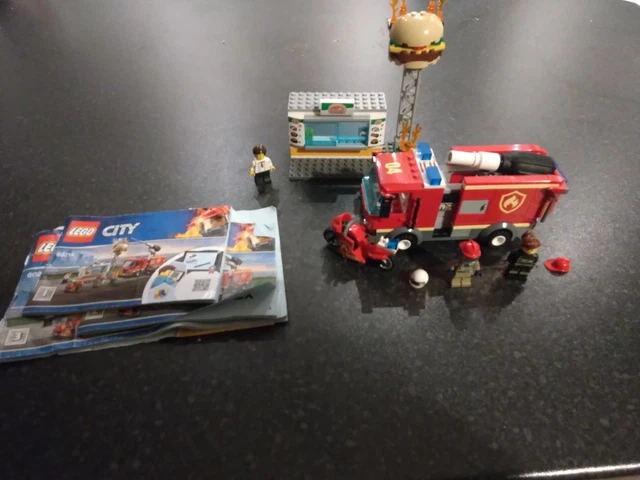 LEGO CITY BURGER Bar Fire Rescue, Set 60214, Includes One Minifig £1.16 ...