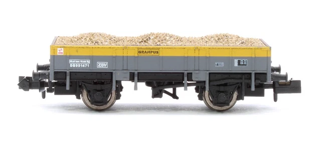 DAPOL GRAMPUS WAGON BR Dutch Yellow/Grey DB991471 N Gauge £17.99 ...