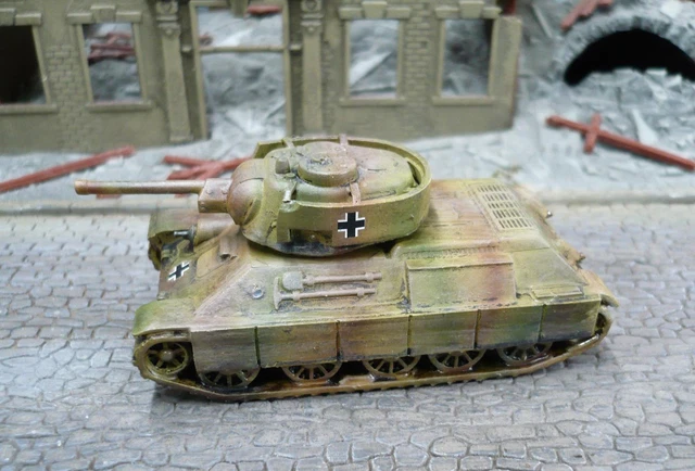 WEHRMACHT- BEUTEPANZER T-34 Pzkpfw 747 (r) 1:87 HO gebaut&bemalt EUR 5 ...