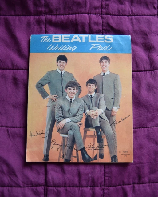 BEATLES WRITING PAD official UK NEMS 1963 Woolworth's paper notebook ...