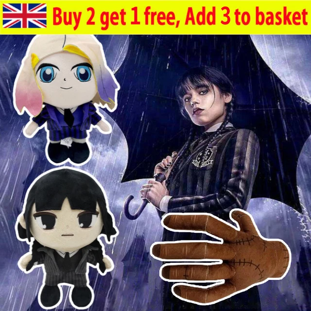 WEDNESDAY ADDAMS FAMILY Cartoon characters Doll soft Stuffed Plush Toy ...