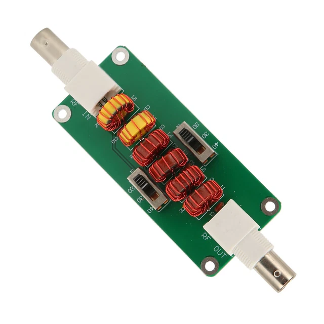 LOW PASS FILTER 20m 30m 40m CW SSB Low Pass Filter Board 7MHz 10MHz ...