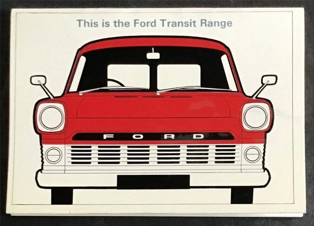 FORD TRANSIT VAN Range Sales Brochure Late 1960s Buses KOMBI Chassis ...