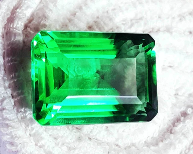 VERDE TOPACIO SUELTO Gema Excelente 45.15CT Emerald Forma Brasileño ...