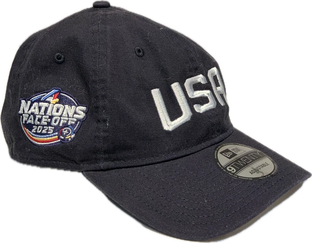 MEN'S 2025 TEAM USA 4 Nations Face-Off 9TWENTY Adjustable Hat Cap ...