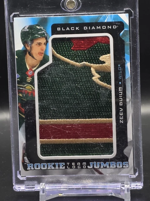 ZEEV BUIUM 2025-26 Ud Black Diamond Rookie Team Logo Jumbo Rc Patch Sp ...