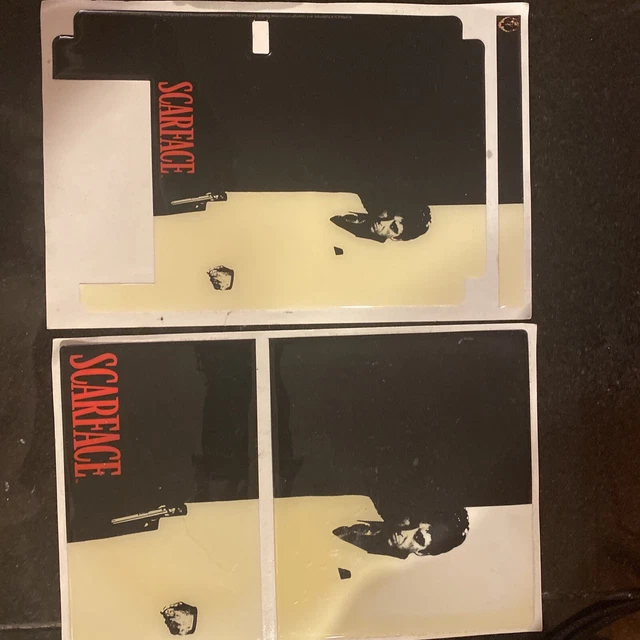 SCARFACE STICKERS TONY Montana New But Very Old - Set Of 2 $29.95 ...