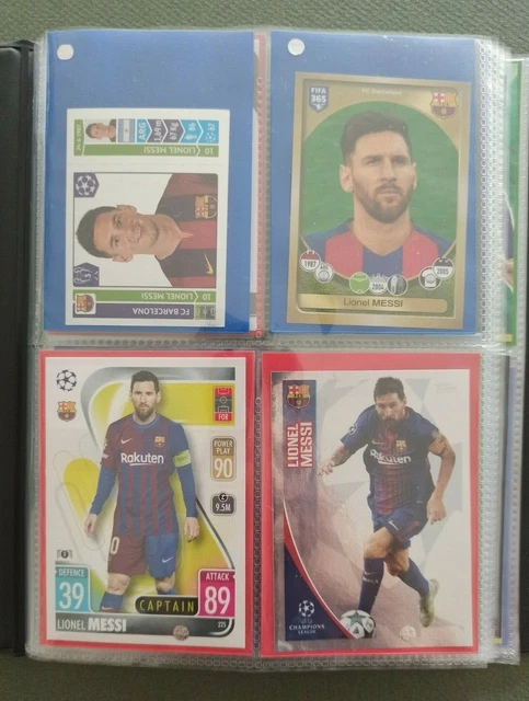 LIONEL MESSI COLLECTION 40 cartes et autocollants collection lot Topps ...