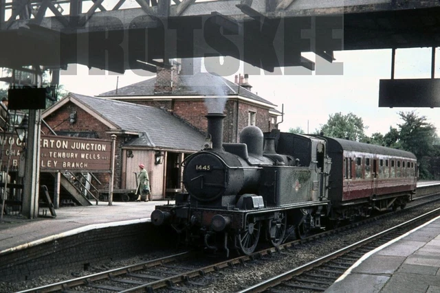 35MM SLIDE BR British Railways Steam Loco 1445 Class 1400 Woofferton ...