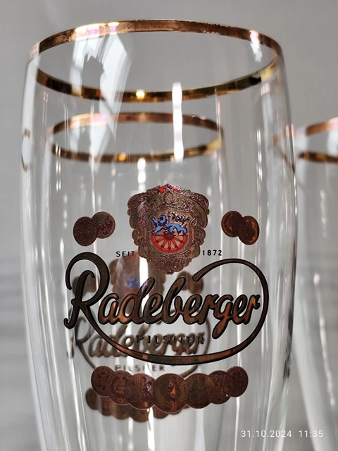 RADEBERGER PILSENER GLAS / Gläser Bierglas / Biergläser, Pokalglas 0,3l ...