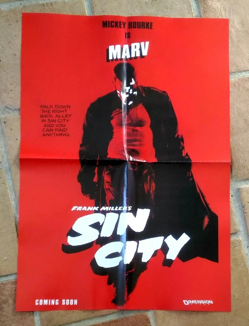 POSTER AFFICHE MAGAZINE français cinema SIN CITY 58x41cm Marv MICKEY ...