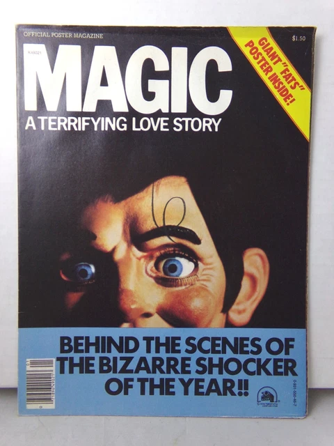 MAGIC TERRIFYING LOVE Story Official Poster Mag 1978, "Fats" Fold-Out ...