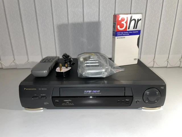 PANASONIC VHS VIDEO Tape Cassette Recorder VCR NV-SD240 FULLY SERVICED-WARRANTY £75.00 - PicClick UK