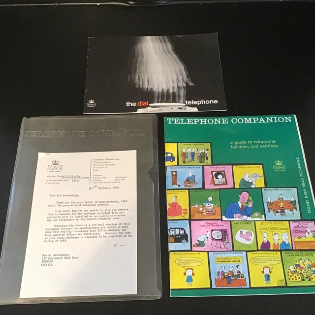 FASCINATING VINTAGE GPO Ephemera Telephone Companion Booklet Cover ...