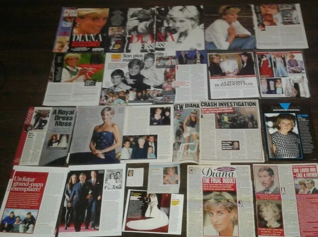 ROYAL FAMILY Lady Diana Magazine CLIPPINGS Princess of Wales * Pack #2 ...
