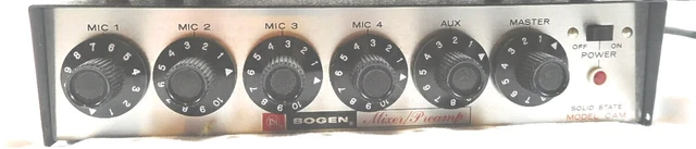TESTED WORKING - Bogen Model CAM Microphone (Mic) Mixer Pre-Amp £19.62 ...