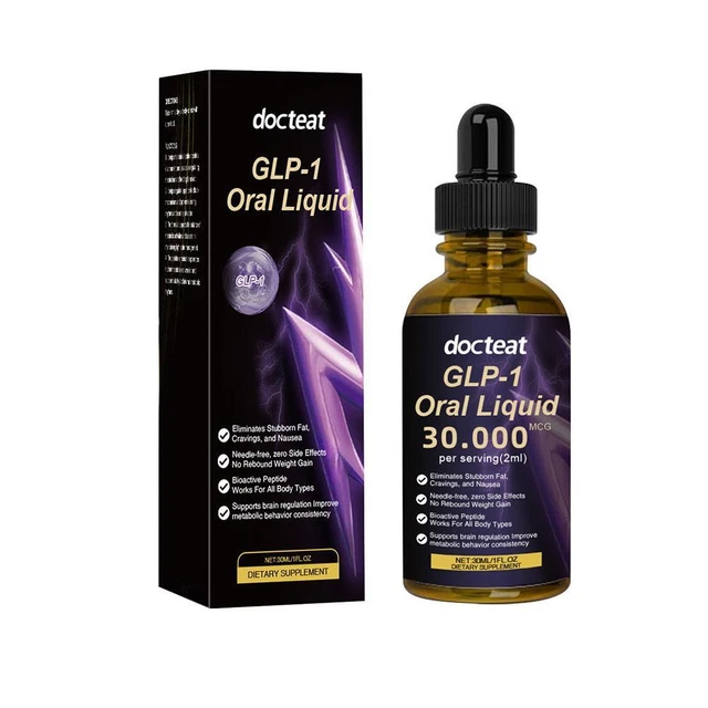 30ML GLP-1 ORAL Liquid GLP 1 Peptide Complex Serum Weight Loss ...