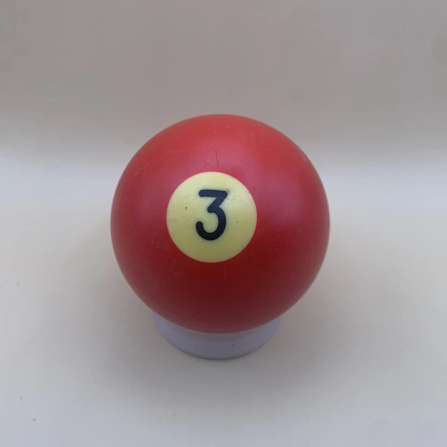 VINTAGE REPLACEMENT POOL Ball Billiards Red Solid #3 Ball 2 1/4 ...