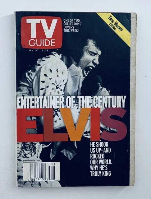 TV GUIDE MAGAZINE January 1 2000 Elvis Presley Time Warner-Pinellas ...