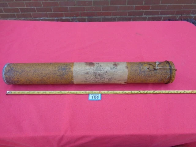 GIBSON GIRL RAF Air Ministry WW2 Air-Sea Rescue Box Kite Metal ...