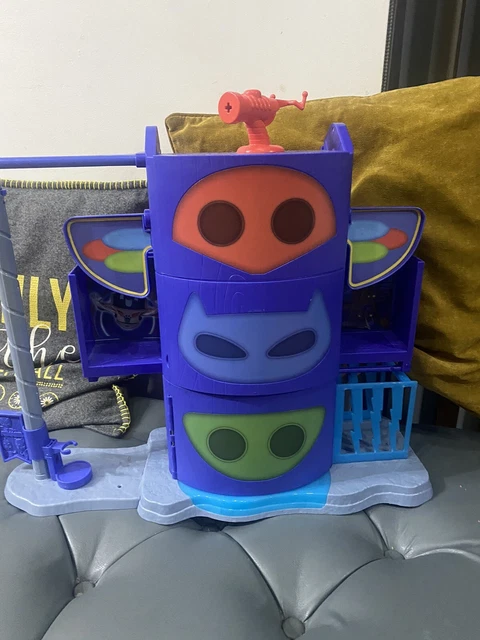 PJ MASKS HEADQUARTERS HQ Playset Tower With 3 Figures - Excellent ...
