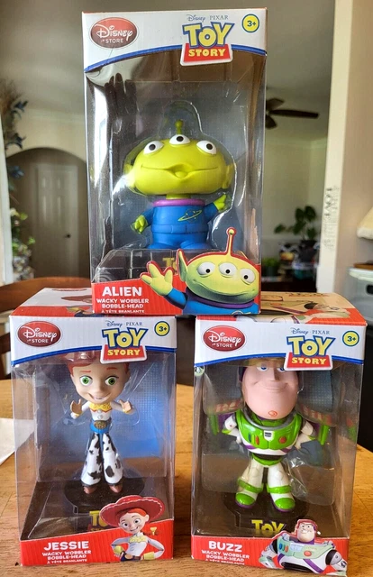 FUNKO DISNEY TOY Story Jessie Alien Buzz Lightyear Wacky Wobbler Set ...