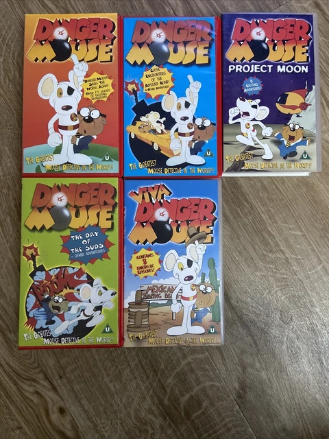 5 X DANGER Mouse Vintage VHS Cassettes £25.00 - PicClick UK