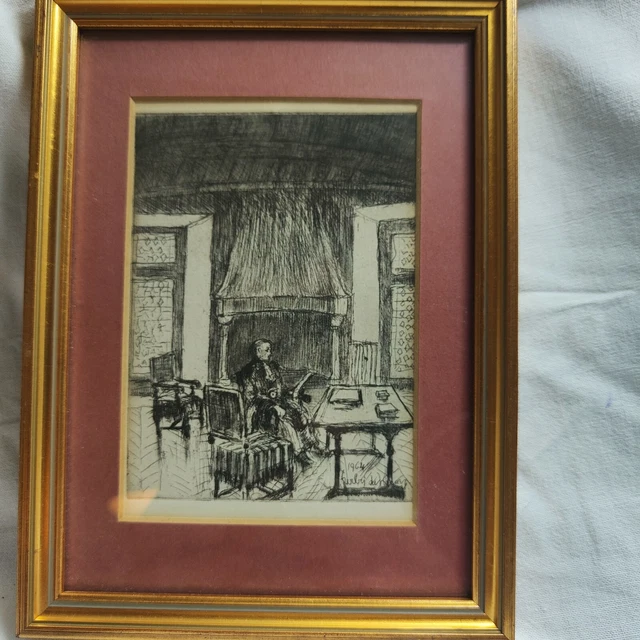 GRAVURE CHARLES JEAN Furby ( 1891-1975) de 1964 cours de cassation EUR ...