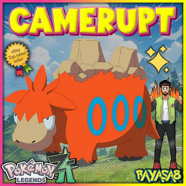 CAMERUPT POKÉMON LEGENDS ZA 6IV Best Stats Battle Ready Home🌟 Mega ...