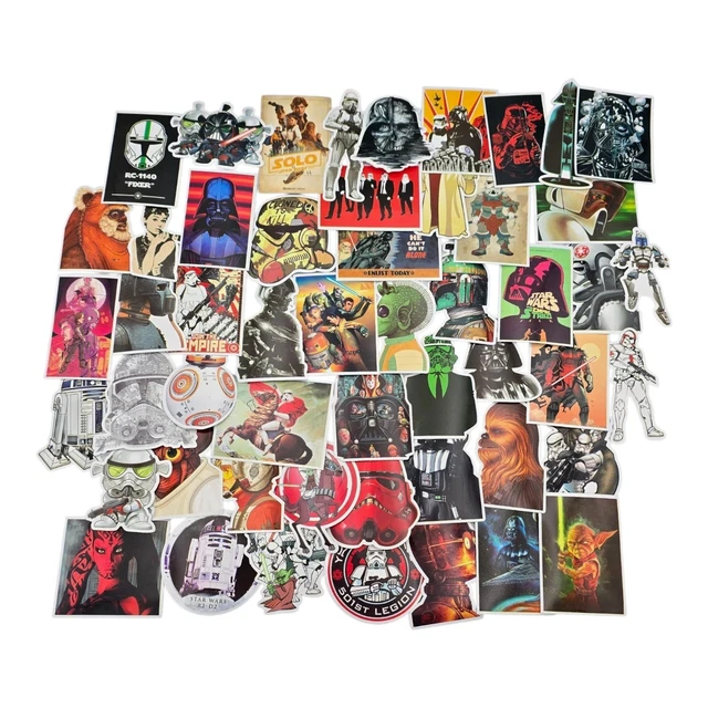 STAR WARS STICKERS Decals Sith Jedi Vader Rebel Cartoon Realistic ...