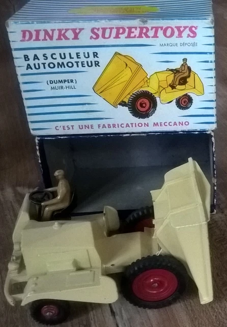 DINKY TOYS : 887 BASCULEUR AUTO MOTEUR DUMPER + BOITE tout en excellent ...