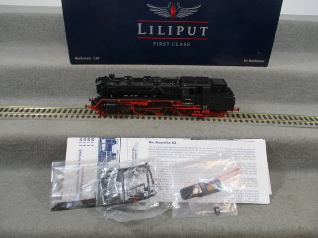 LILIPUT H0 L106201 Dampflok Tenderlok der DB BR 62 002 Analog in OVP EUR 124,00 - PicClick FR