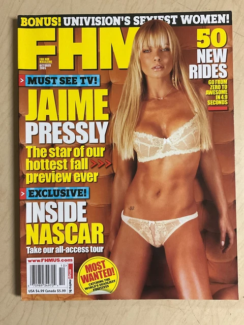October 2005 Fhm 61 Jaime Pressly Retail Cover Brittany Jackson