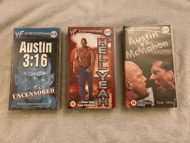RETRO 90S ‘STONE Cold Steve Austin’ WWF VHS Tapes £3.00 - PicClick UK
