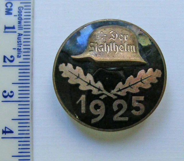 GERMANY 1925 DER Stahlhelm 'Tradition', Year of Membership badge. EUR ...