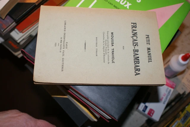 MOUSSA TRAVELÉ PETIT manuel Français - Bambara 1955 EUR 22,00 - PicClick FR
