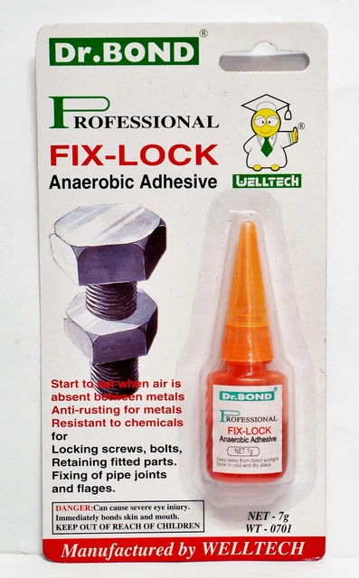DR. BOND THREAD Lock Professional Fix-Lock Anaerobic Adhesive 7g Bottle $15.95 - PicClick AU