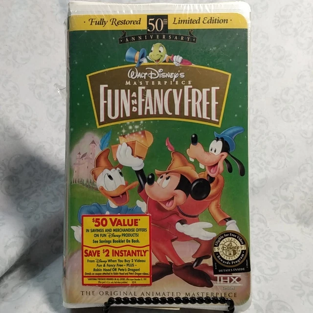 FUN AND FANCY Free VHS 1997 Walt Disney Masterpiece 50th Anniversary ...