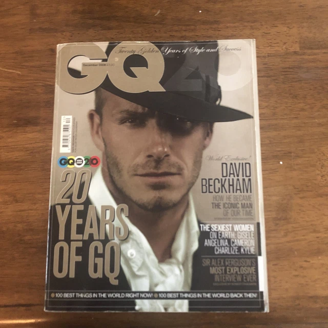 GQ MAGAZINE - 20 Years Of Gq - Beckham - Dec 2008 £26.70 - PicClick UK