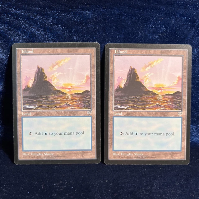 ISLAND SUNSET MIRAGE Land 300 MTG Magic The Gathering Card 2 EUR 13,25 ...