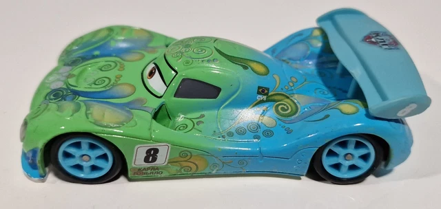 DISNEY PIXAR CARS - CARLA VELOSO ICE RACER 1:43 Diecast Rubber Tyres £ ...
