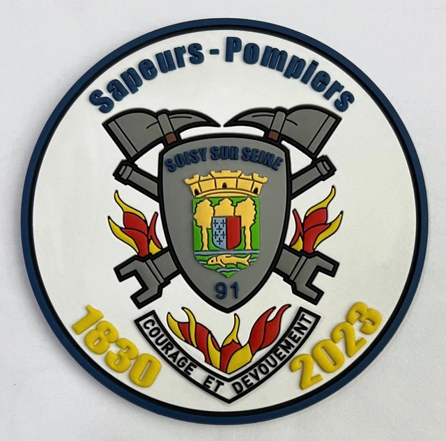 ÉCUSSON POMPIER SECURITE civile sdis pompiers Paris SOISY SUR SEINE ...
