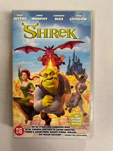 SHREK VHS Video Tape English with dutch subs clamshell EUR 10,00 ...