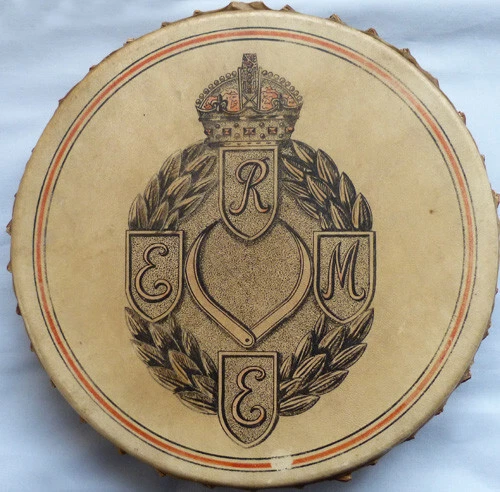 RARE WW2 BRITISH Army Reme Regimental Hand Drum £85.00 - PicClick UK