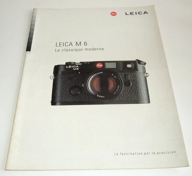 RARE LEICA M6 Brochure. French Language Edition + Leica 'Choice ...