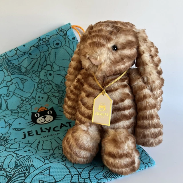 JELLYCAT BASHFUL LUXE Bunny Juniper Soft Toy Cuddly With Tag And Bag 12 ...